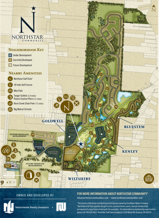 Neighborhood Map - Northstar Community - Delaware, Ohio